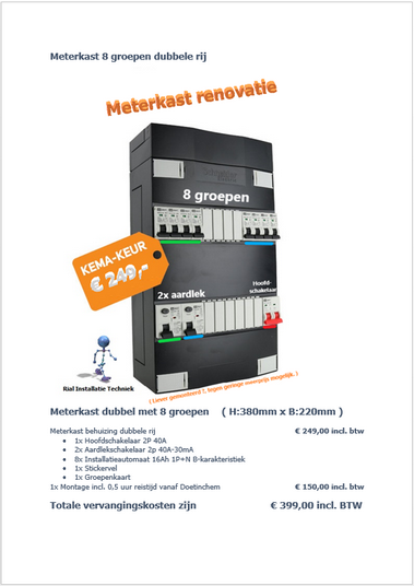 Meterkast renovatie - Rial Installatie Techniek